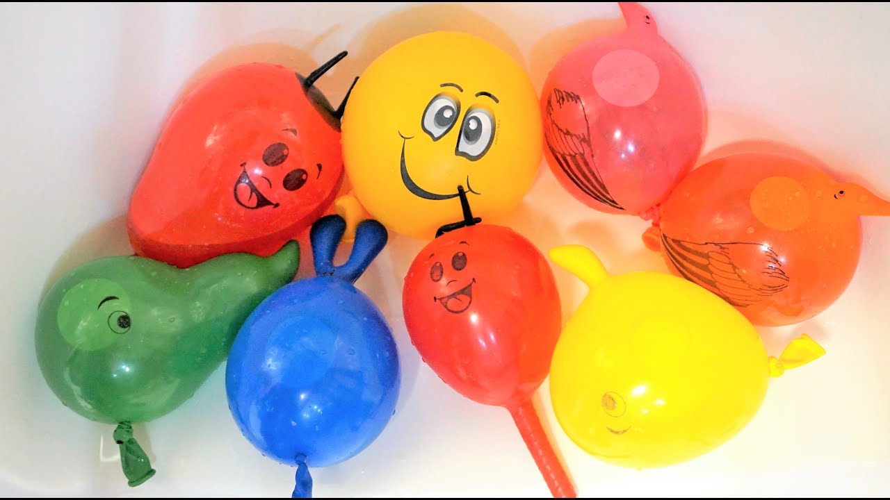 Learn Colors Song Animals Balloons Finger Family - YouTube
