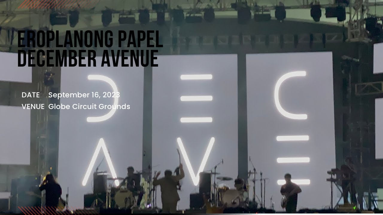 Eroplanong Papel - December Avenue ft. Fritzy Audrey Ramos (Live @ G ...