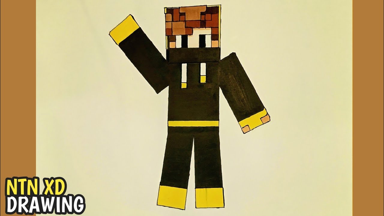 DC19GAMER Minecraft skin drawing - YouTube
