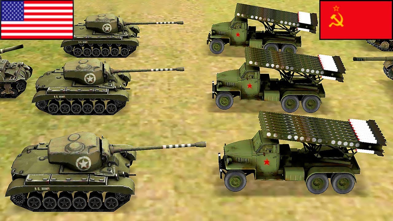 АМЕРИКА против СССР. Кто победит ? - WW2 Battle Simulator - Android ...