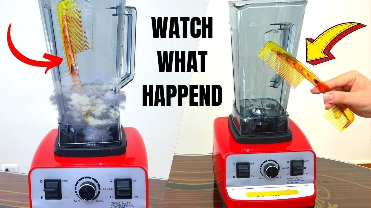 Will it Blend? Comb blended! iphone 14 pro max, skis, marbles, and much ...