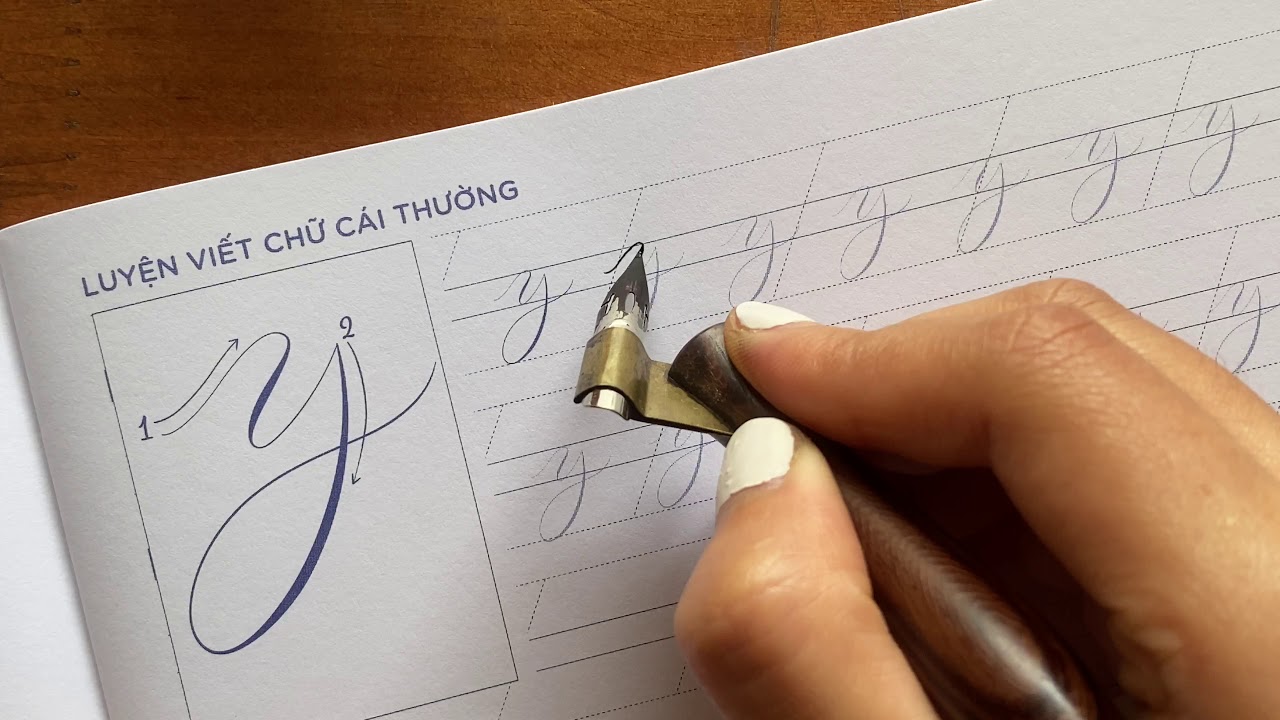 TỰ LUYỆN VIẾT CHỮ MODERN CALLIGRAPHY với Sổ HACHIKO - YouTube