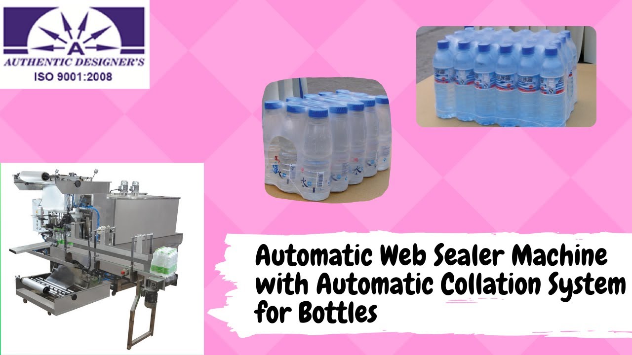 Automatic Shrink Wrap Machine with Web Sealer | Auto Collation System | (For 2000 ML Water ...