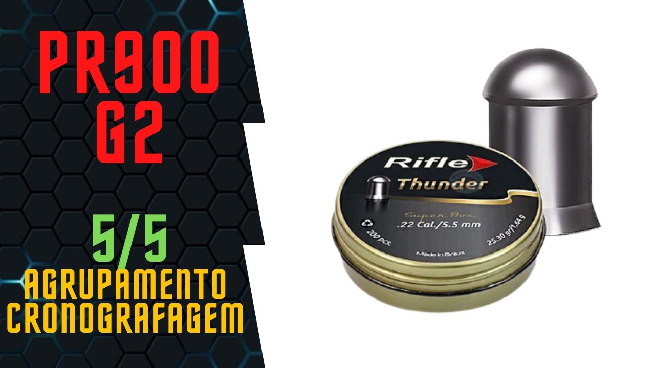 PCP PR900 G2 - 5/5 Agrupamento e cronografagem - YouTube