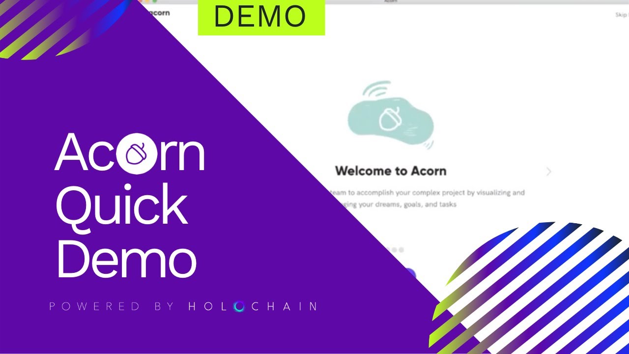 Acorn Quick Demo [Powered by Holochain] - YouTube