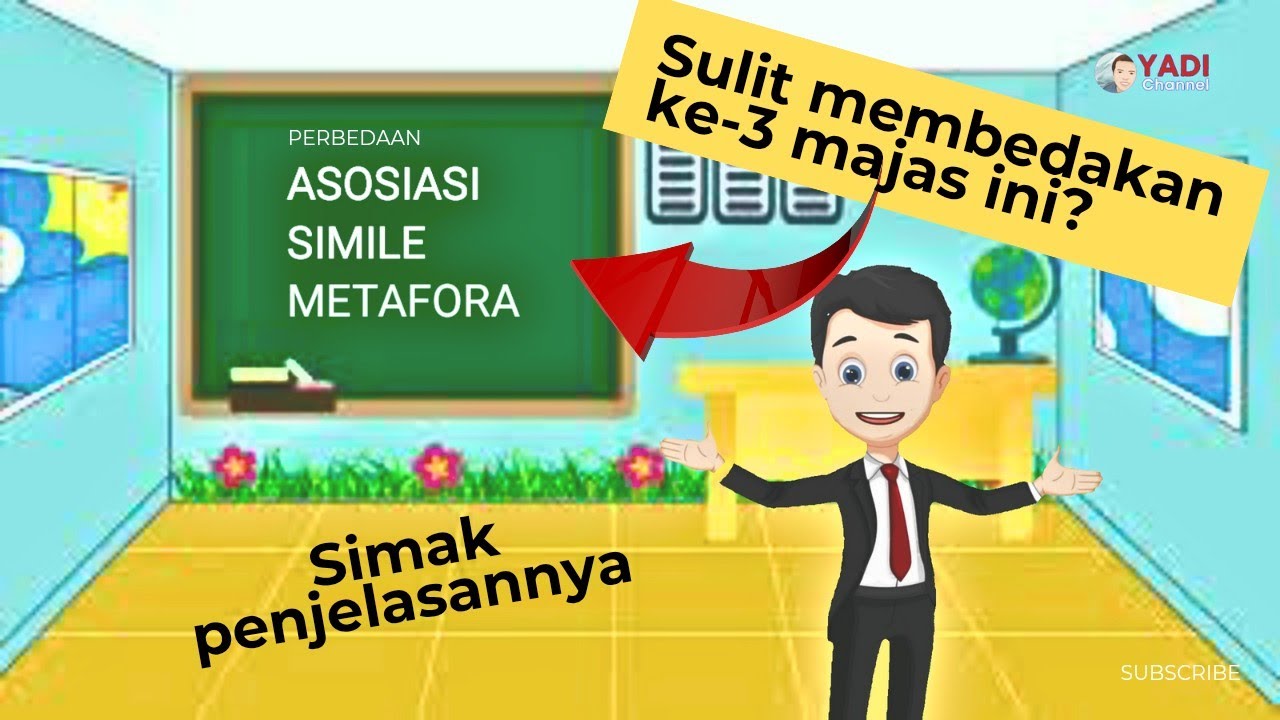 Perbedaan Majas Asosiasi, Simile, dan Metafora - YouTube
