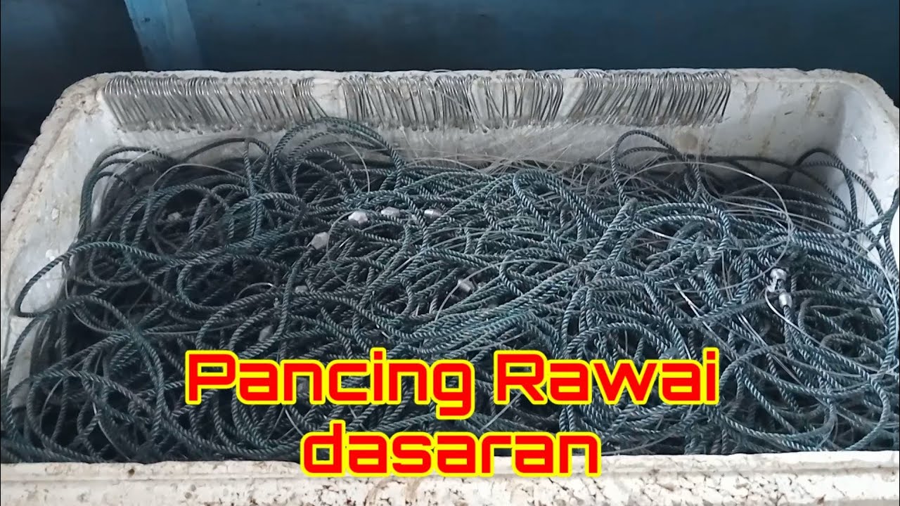Tutorial cara praktis membuat pancing rawai dasaran - YouTube