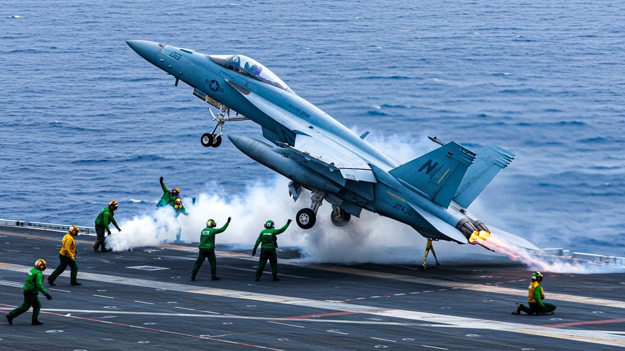 Aircraft Carrier Landing Mishaps!! (TOP GUN LANDING FAIL) - YouTube