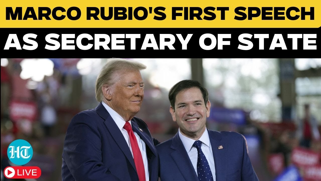 LIVE | Marco Rubio’s First Speech As Secretary of State | Donald Trump ...
