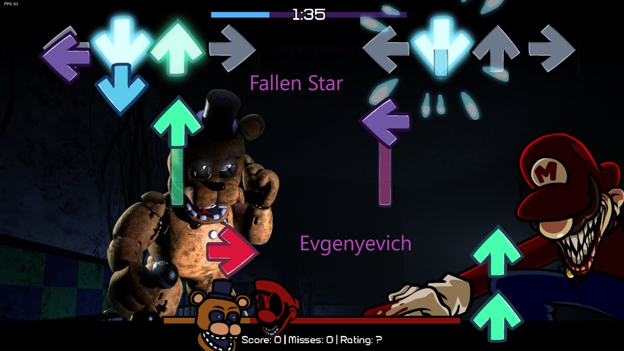 It's A Star / Fallen Star but Withered Freddy VS Horror Mario sings it ...