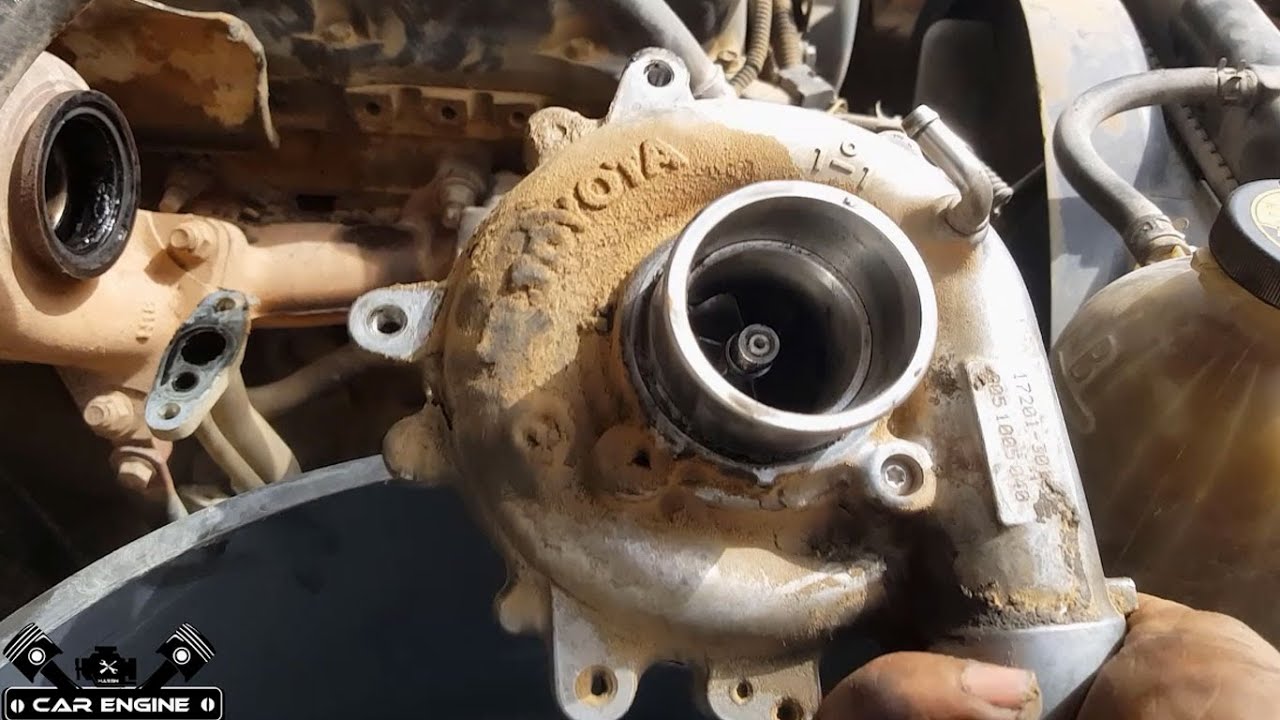 Change the turbo engine 2KD - YouTube