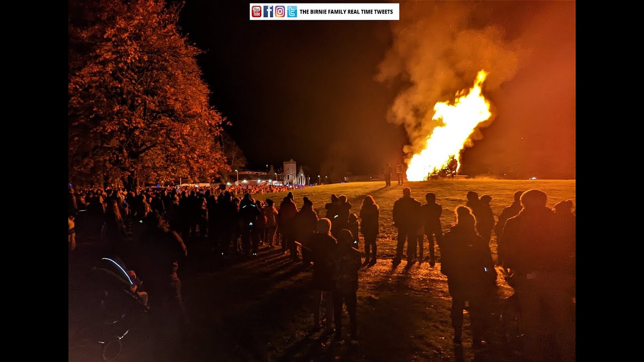Bonfire Night and Full Fireworks Display from our Hometown in Scotland ...