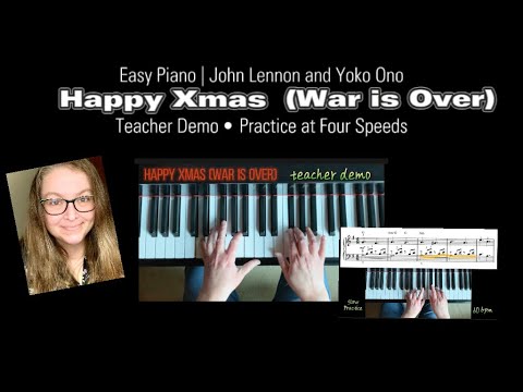 Happy Xmas (War is Over) | Easy Piano | John Lennon & Yoko Ono ...
