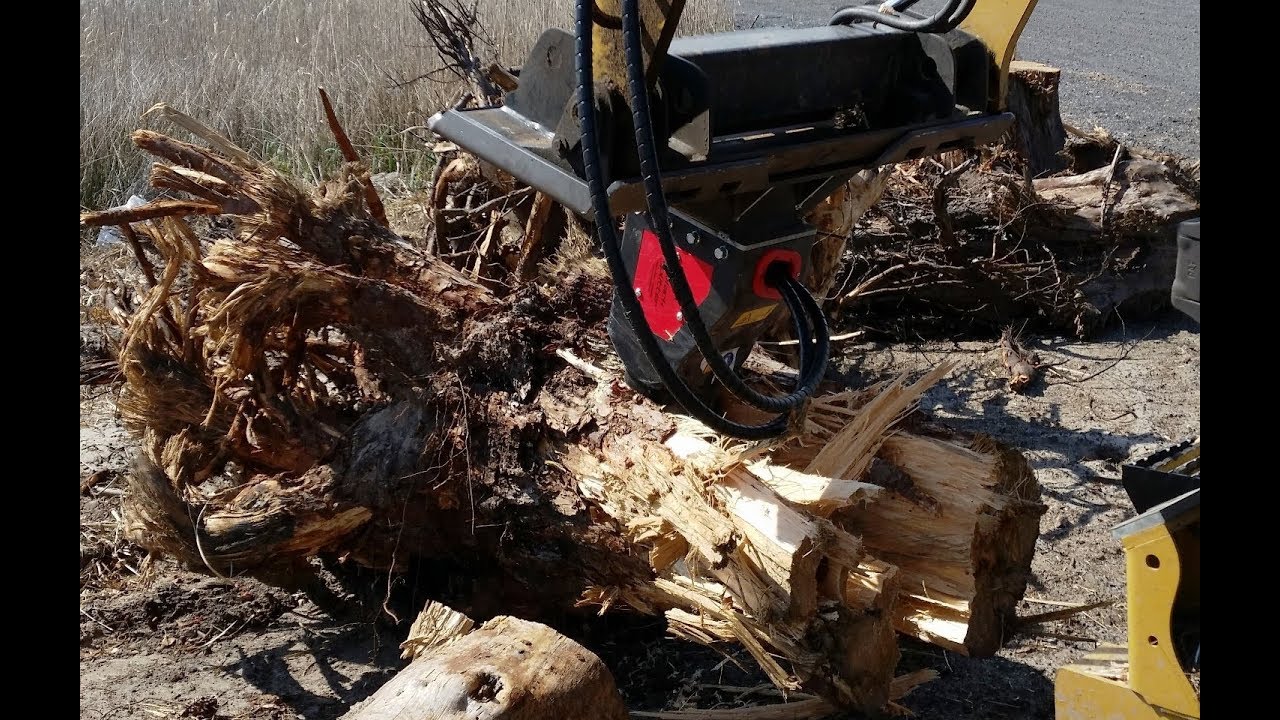 Black Splitter Hydrualic Wood Splitter Model S2 800 Splitting Stumps ...