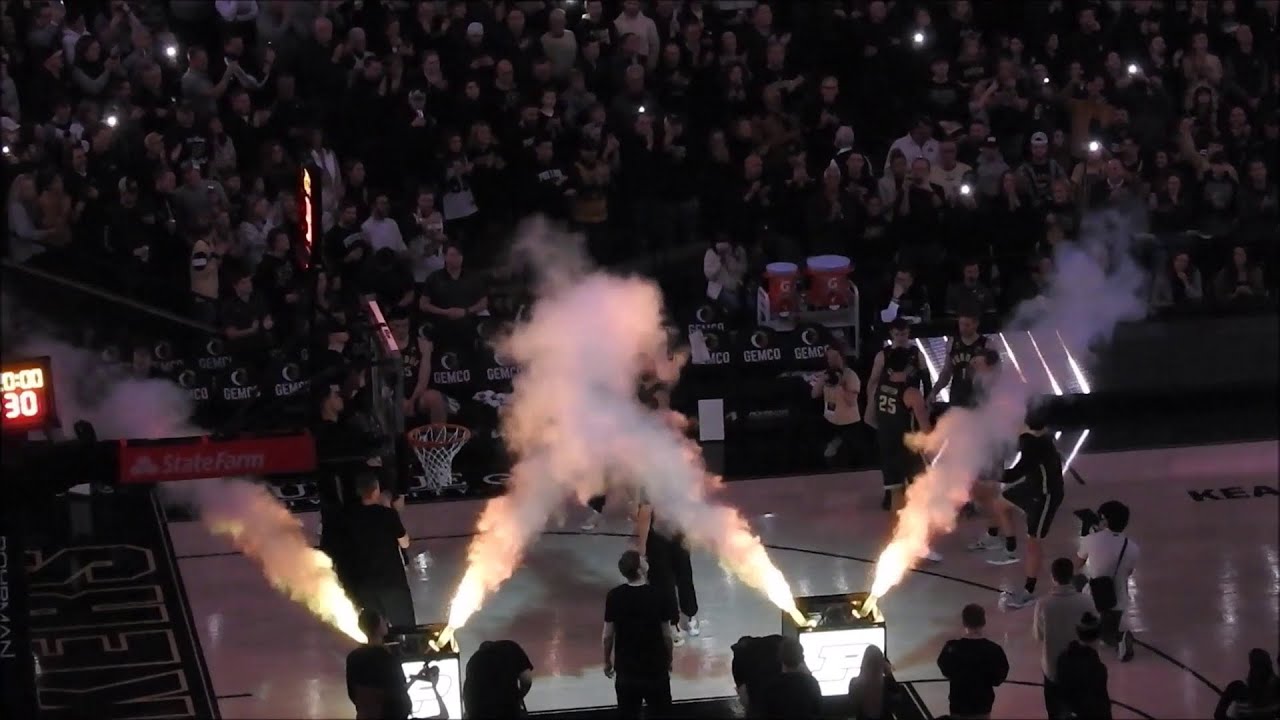 #1 Purdue Basketball LOUD Mackey Arena entrance, player intros and more ...