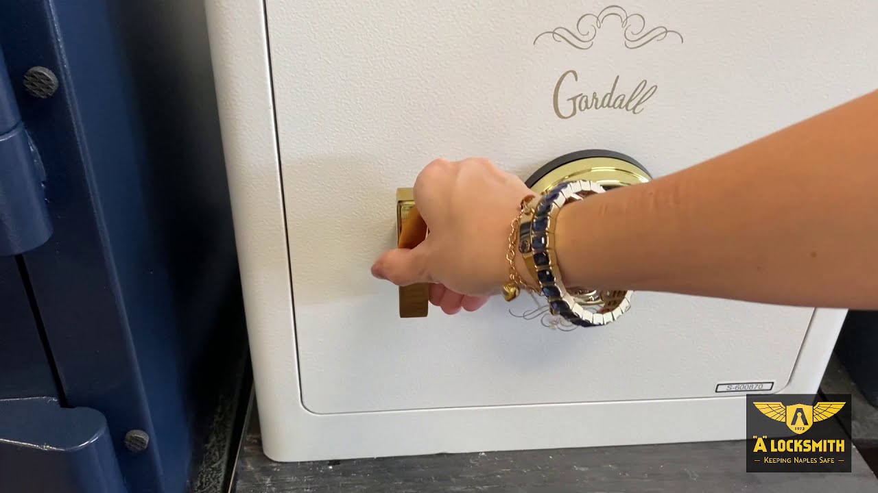 Small Gardall Jewelry Safe - YouTube