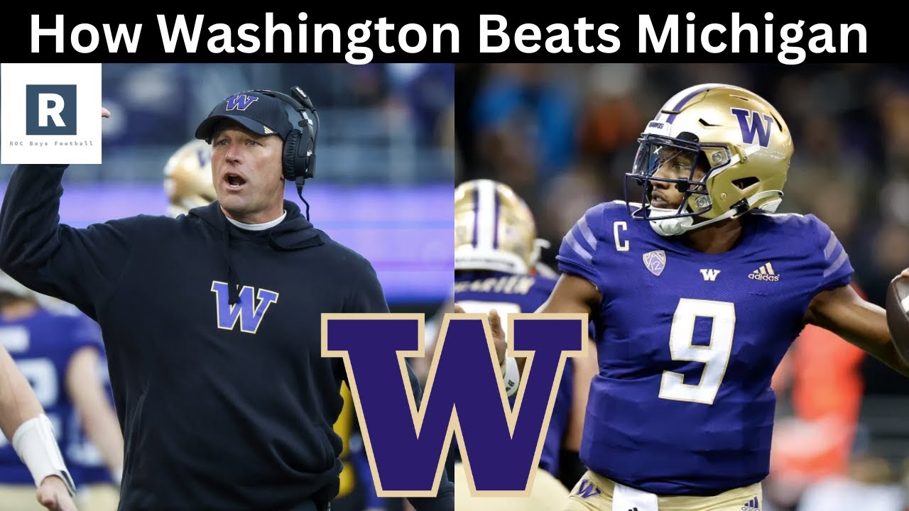 How The Washington Huskies Beats Michigan | College Football National ...