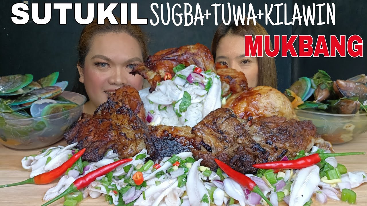 SUTUKIL MUKBANG (SUGBA+TUWA+KILAWIN) KINILAW NA DILIS | MUKBANG ...