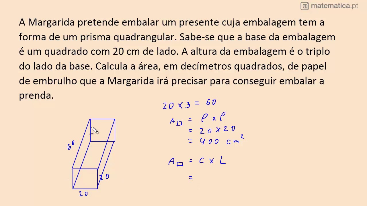 Área Total de um Prisma Quadrangular - YouTube
