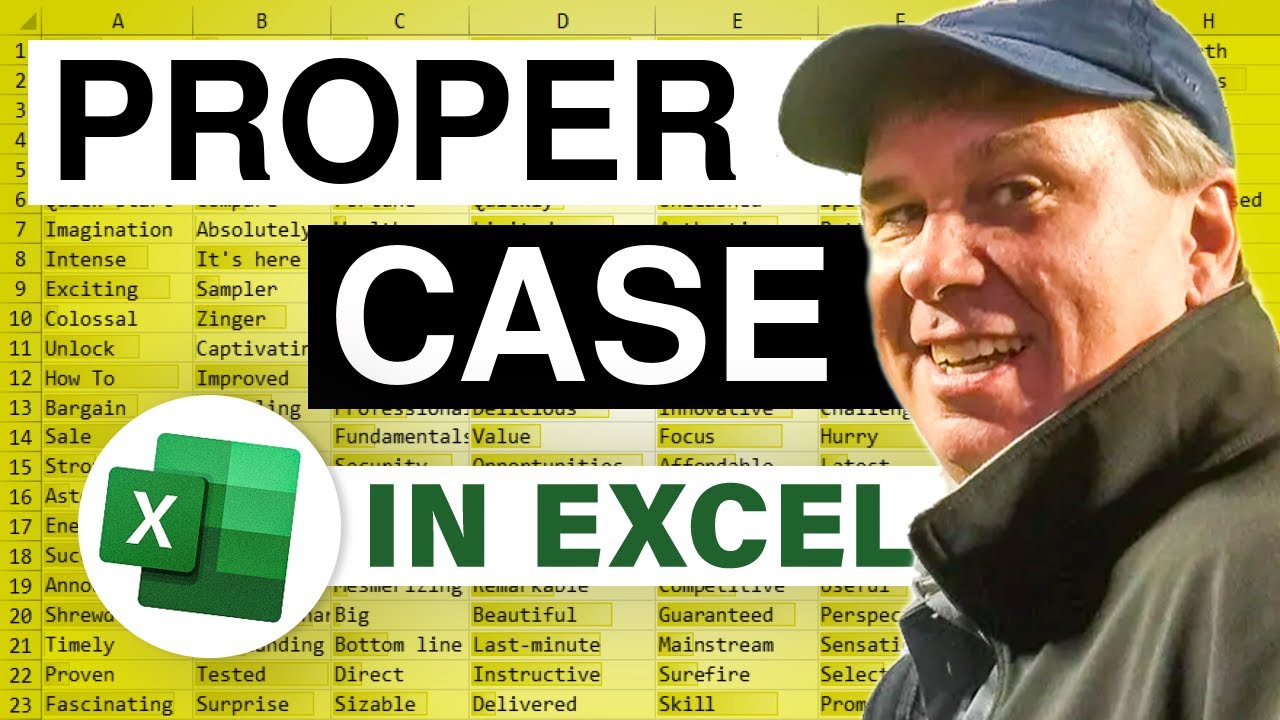 MrExcel s Learn Excel 671 Proper Case YouTube MrExcel s Learn Excel 671 Proper Case YouTube