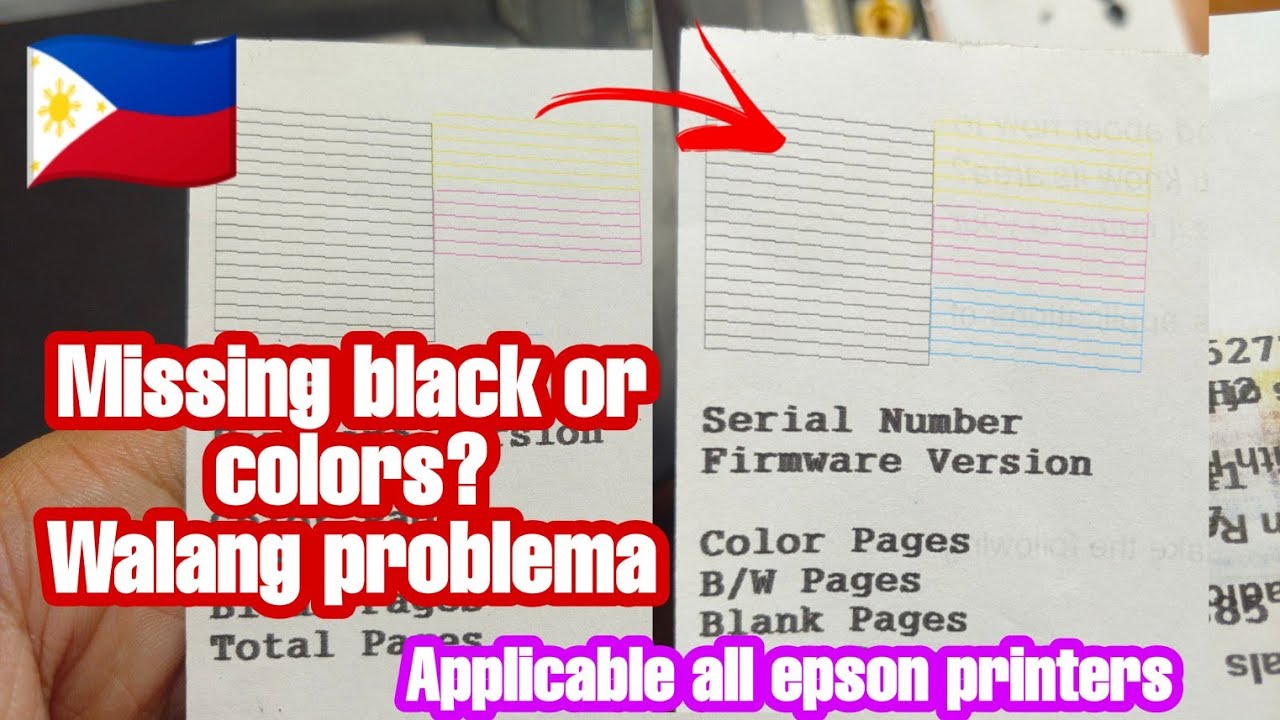 EPSON MISSING COLOR FIX - YouTube