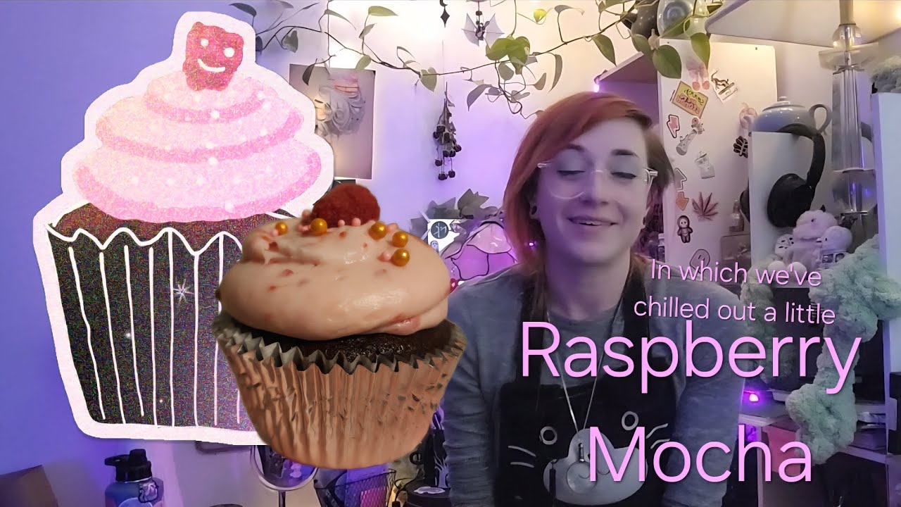 cupcake alchemy: mocha raspberry / when coffee blooms your cocoa - YouTube