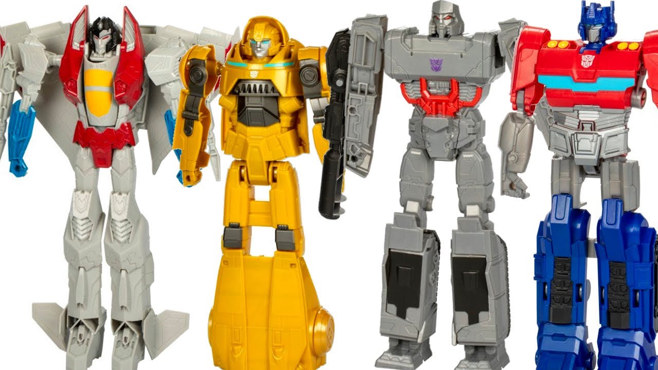 Transformers One Mega Titan Changers Optimus Bee Starscream Megatron ...