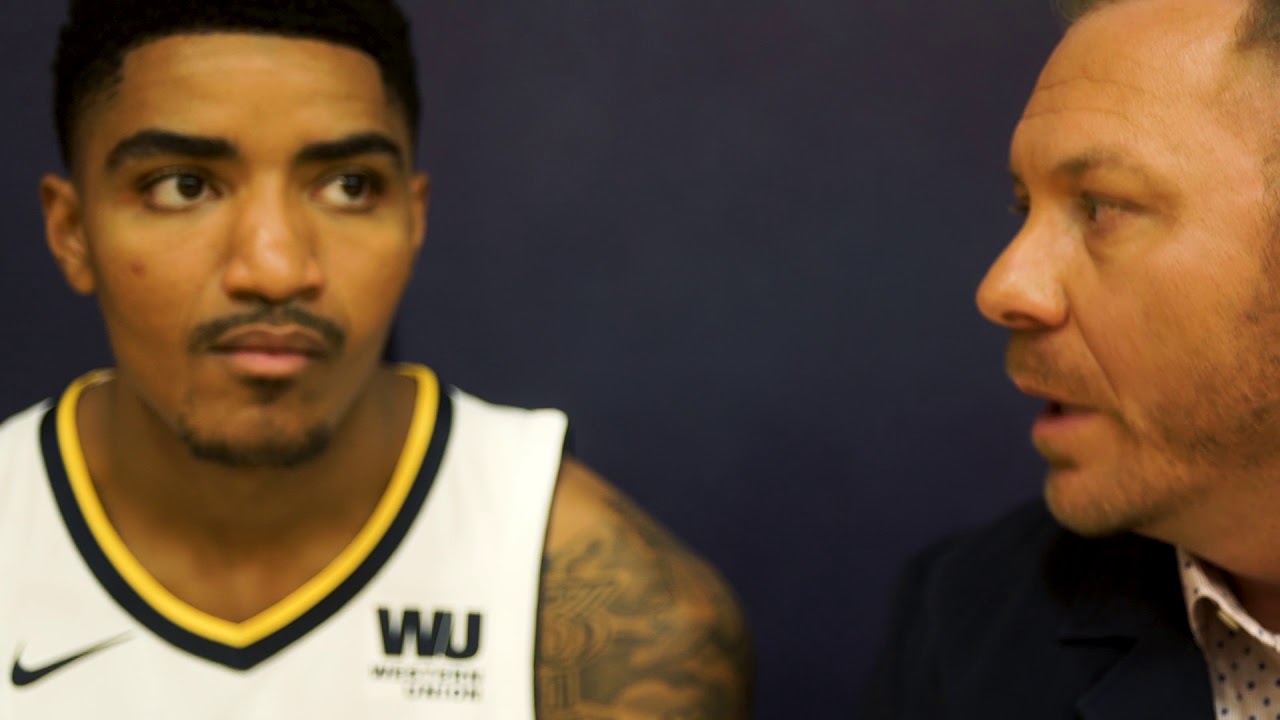Gary Harris with Chad Andrus - Denver Nuggets Media Day 2017 - YouTube