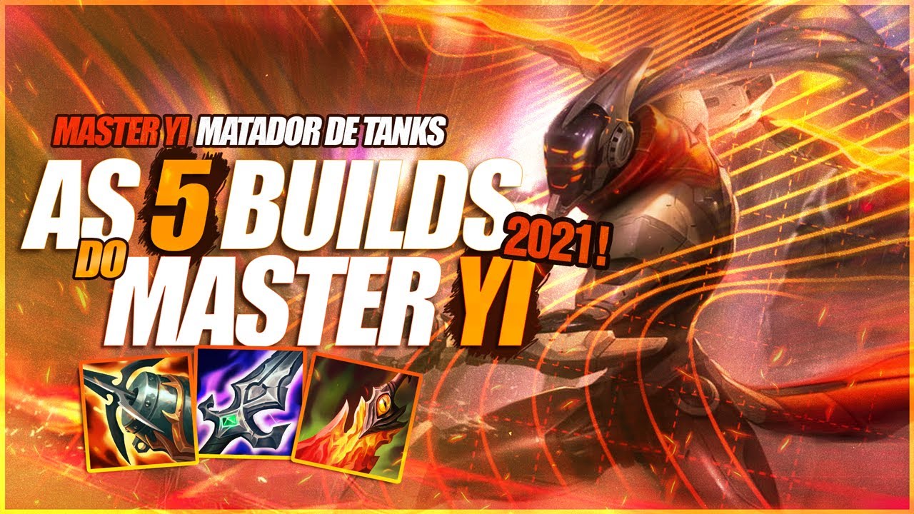 MASTER YI DERRETENDO TANKS! AS 5 BUILDS DO MASTER YI 2021! - YouTube