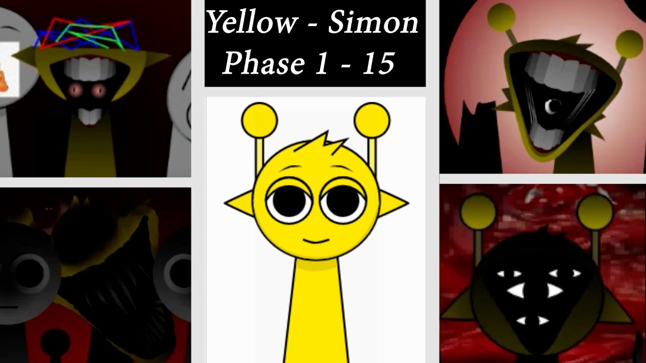 Simon (Yellow ) phase 1 vs phase 2 vs phase 3 vs phase 4 vs phase 5 vs ...