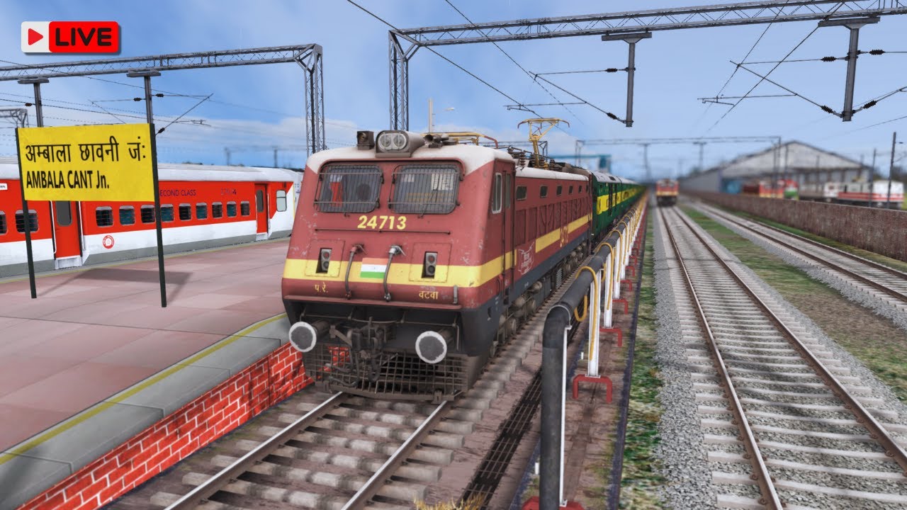 12203-Saharsa - Amritsar Garib Rath Express Train Drive in Live | Train ...