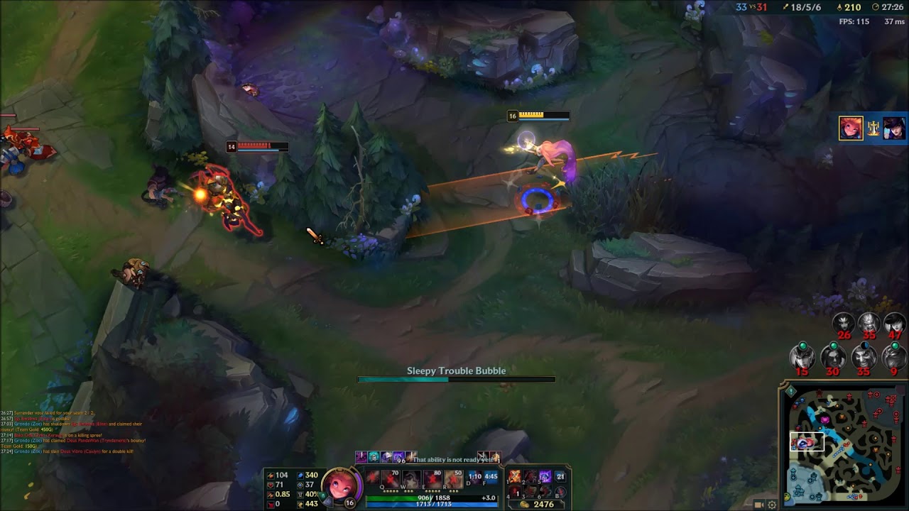 Grondo League of Legends Adventures 91 - No mic for some Zoe crap - YouTube