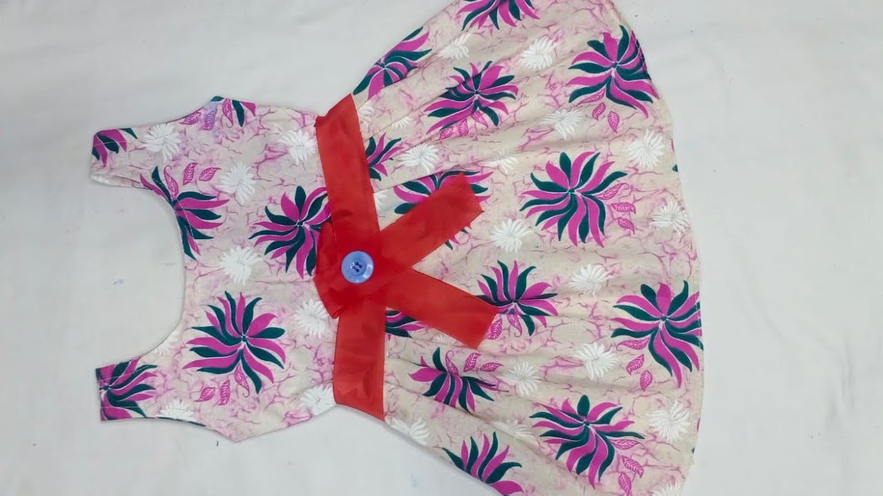 Simple baby frock cutting and stitching l beautiful baby frock Design ...