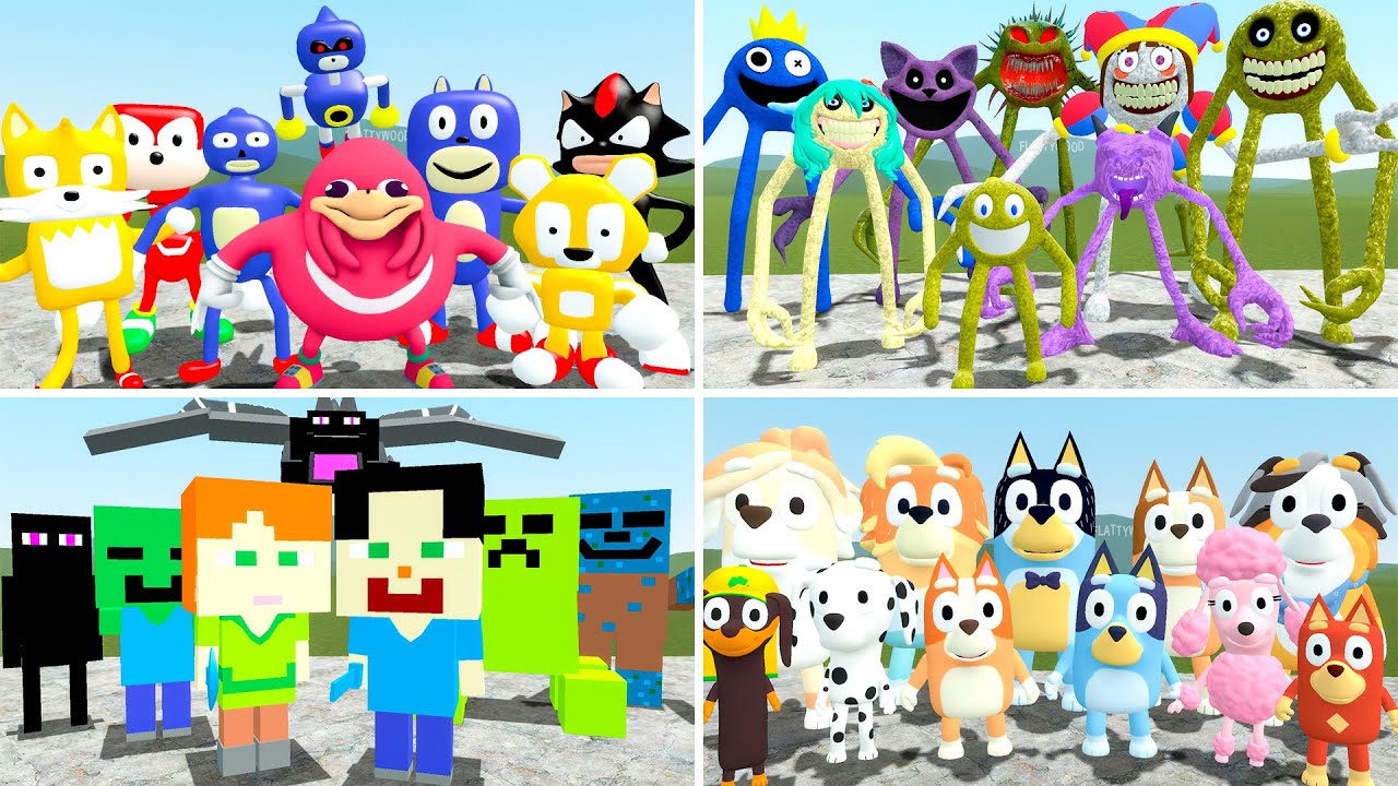 WHICH FAMILY IS STRONGER? from 3D MEMES & BLUEY & BFDI in Garry's Mod ...