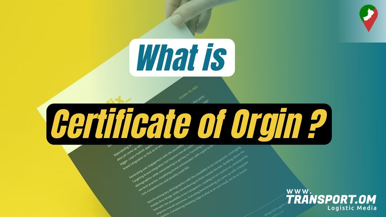 What is Certificate of Origin ? - YouTube
