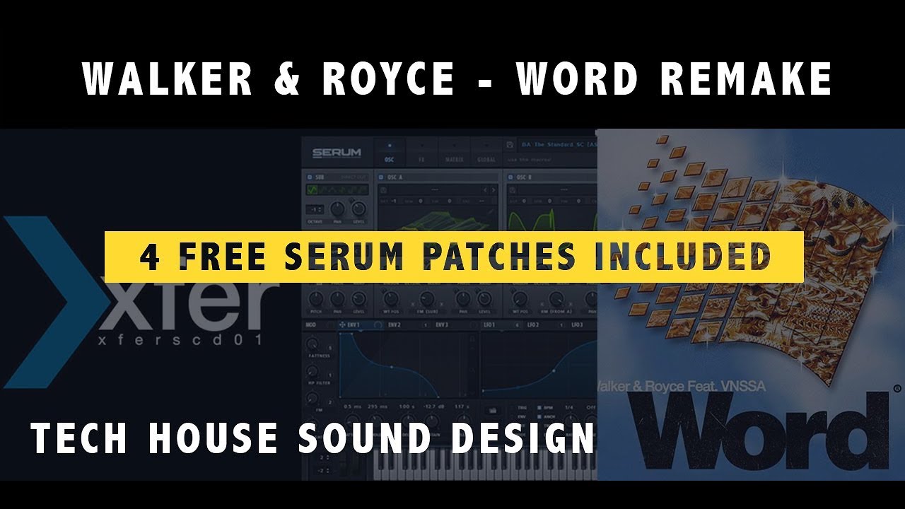 Drop Remake - Walker & Royce WORD Tutorial [FREE SERUM PATCH DOWNLOAD ...