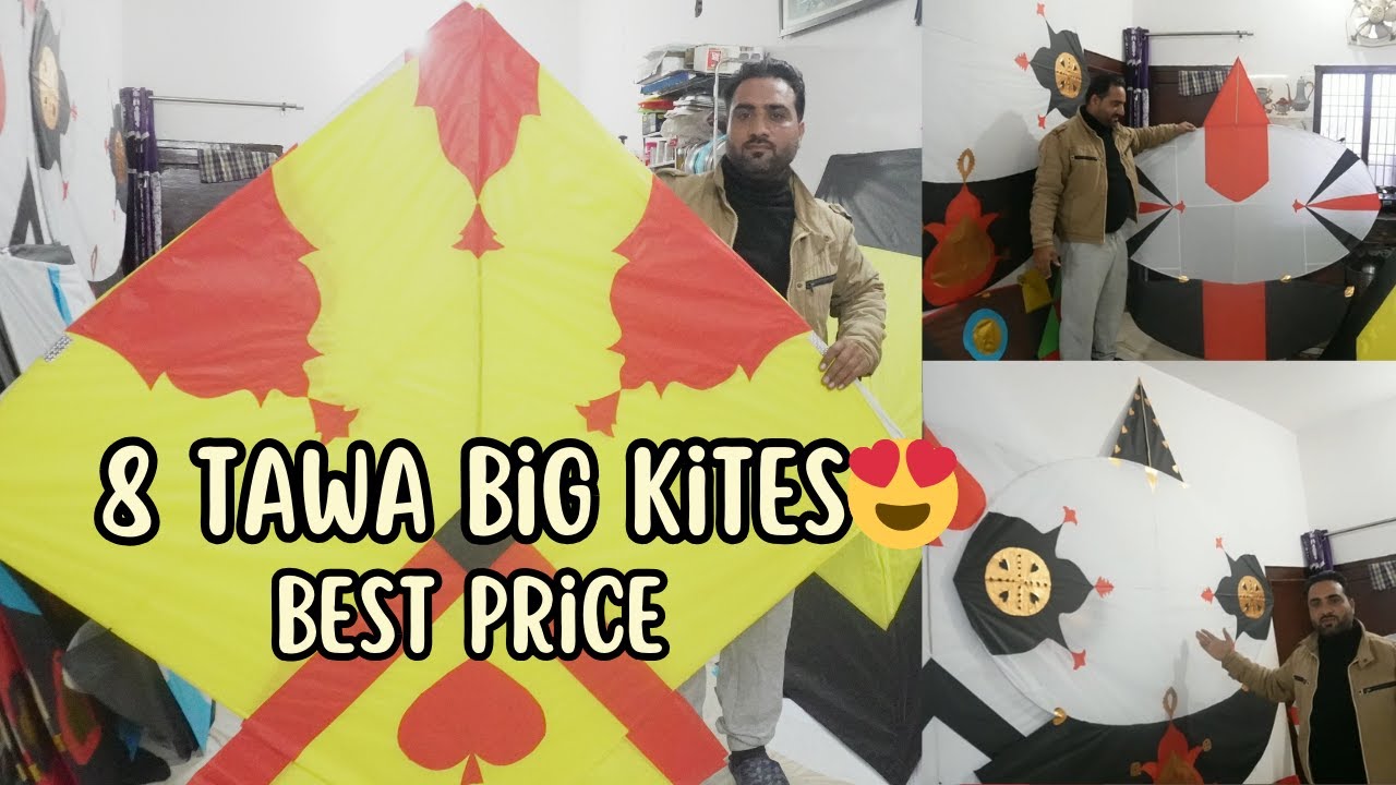 8 Tawa Big kites🪁8 ft Tukal 😍Pakistani Design Kites In Pathankot 😍 ...