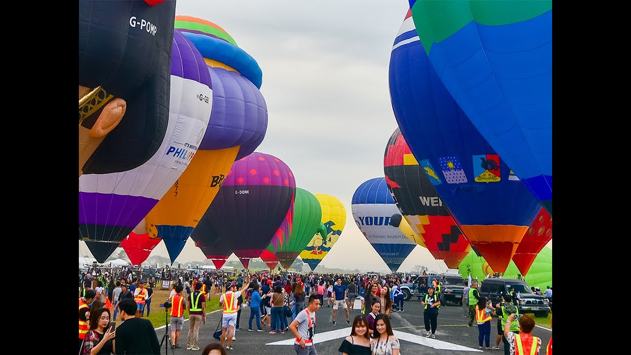 Philippine International Hot Air Balloon Fiesta Highlights - YouTube