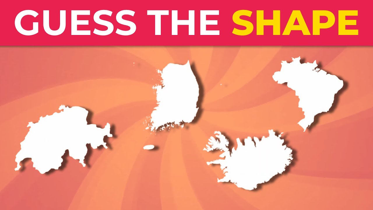COUNTRY BY SHAPE 🌍 Can you guess the nations of the WORLD by their ...