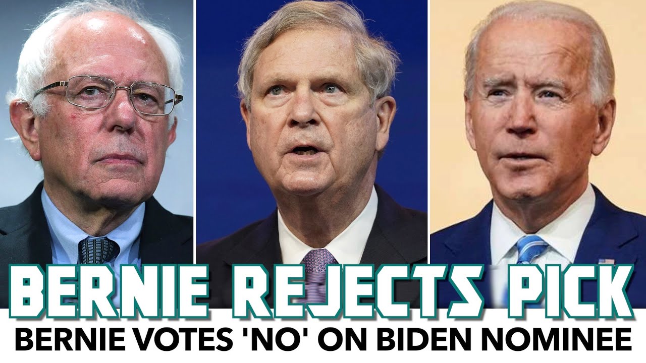 Bernie Votes 'NO' On Biden Nominee - YouTube