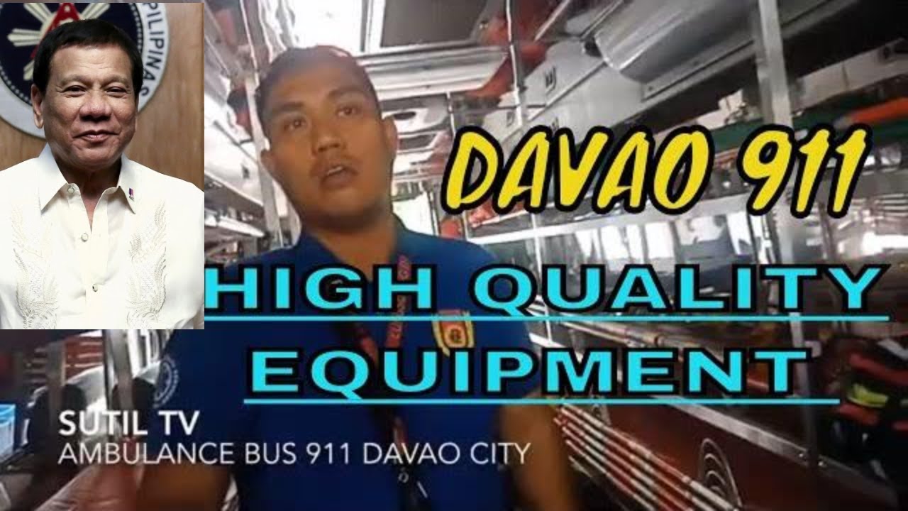 Davao City | 911 BUS AMBULANCE ONE OF A KIND | TATAK DUTERTE! - YouTube
