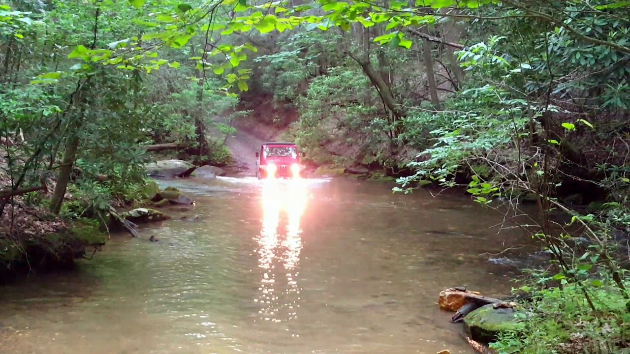 Cashes Valley Water crossing, Cherry Log, GA - YouTube