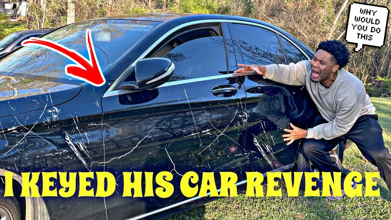 I SCRATCHED Up My BF Car PRANK! - YouTube