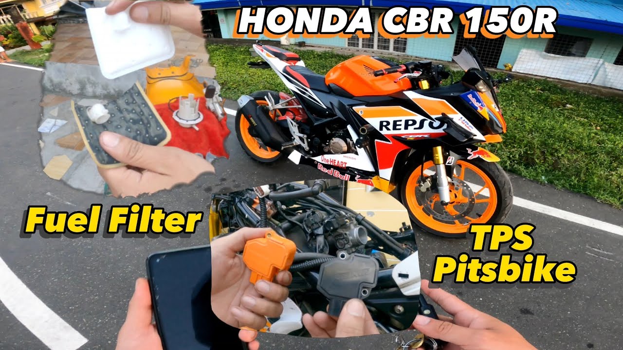HONDA CBR 150 R FUEL FILTER AND TPS REPLACEMENT - YouTube