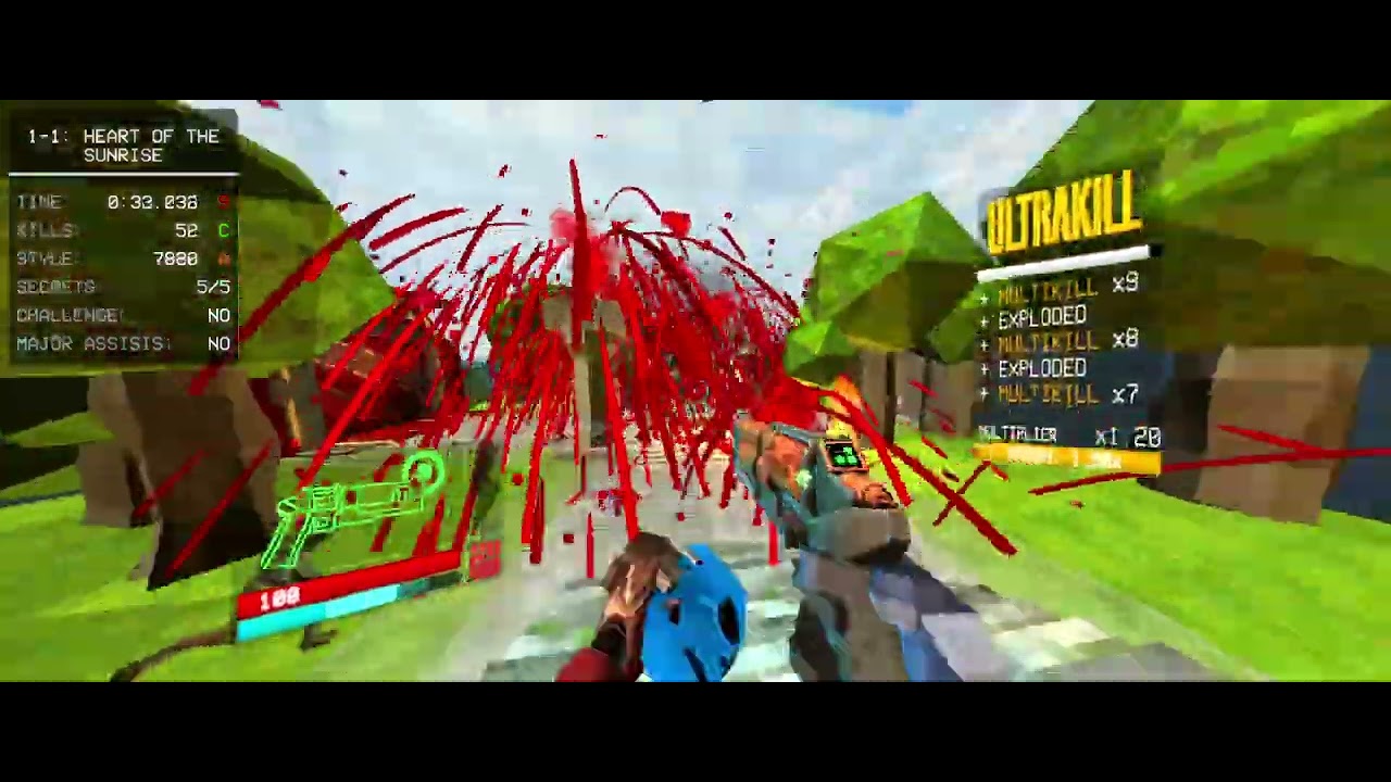 ULTRAKILL Act I | 1-1 Heart of the Sunrise (Violent) | P% 0:54.419 ...