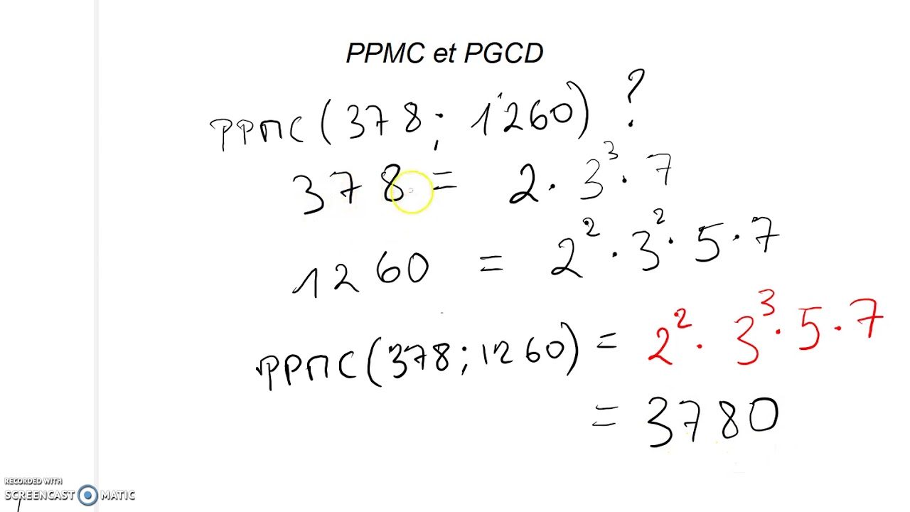 PPMC & PGCD - YouTube