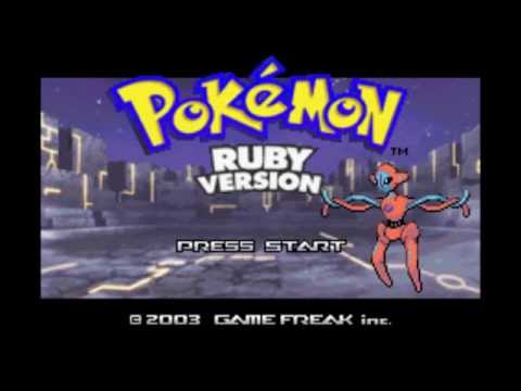 POKEMON RUBY ASM - ANIMATED TITLESCREEN v.1.1 - YouTube