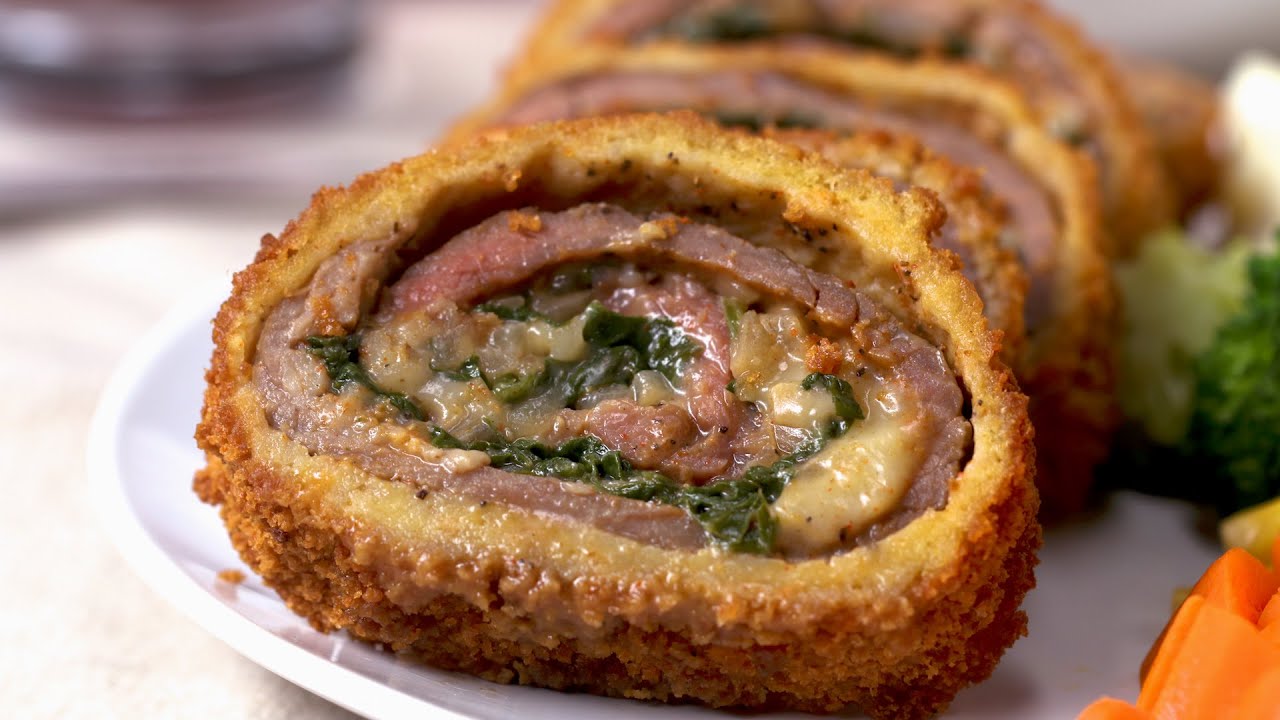 Crispy Country Fried Steak Roll - YouTube