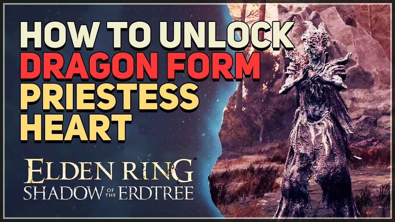 How to unlock Priestess Heart Dragon Form Elden Ring DLC - YouTube