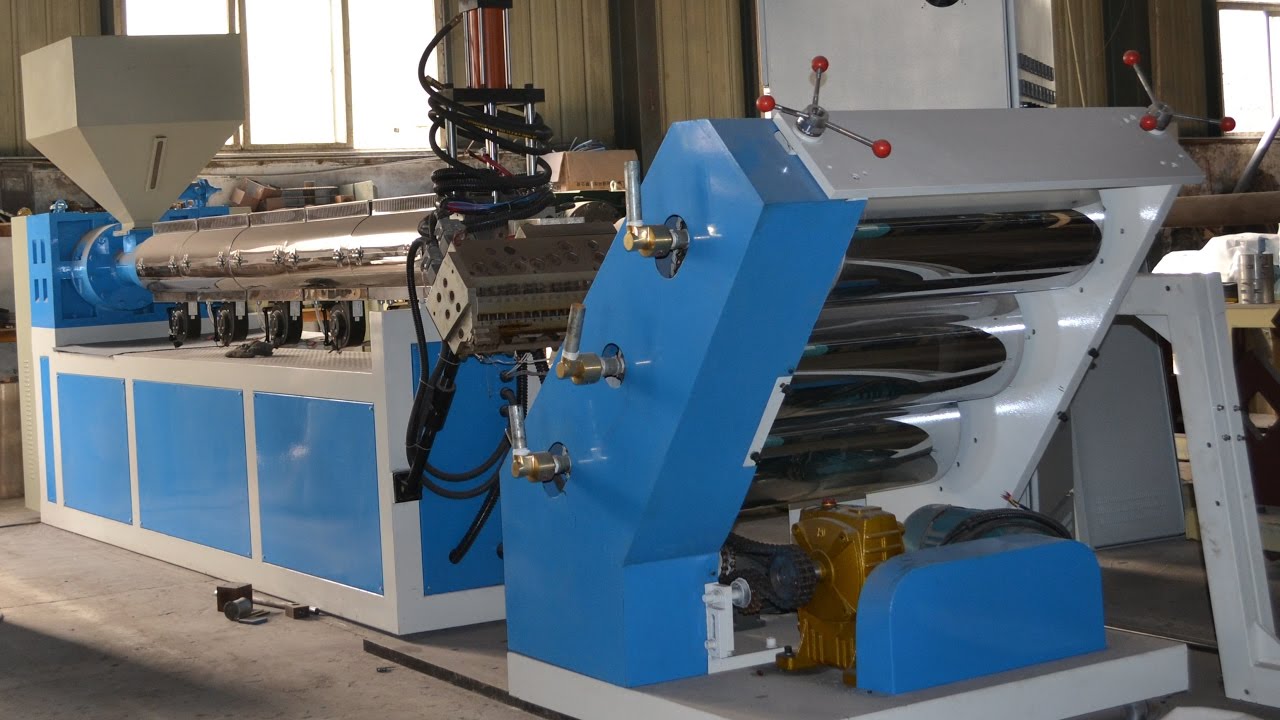 Plastic Sheet Extruder -(PLA/ Biodegradable Resin) - YouTube